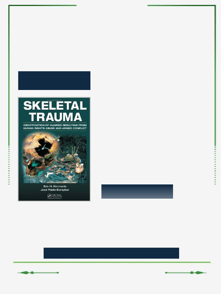 Skeletal Trauma Identification of Injuries Resulting from Human Rights ...