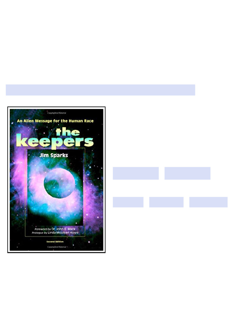The Keepers An Alien Message for the Human Race 2nd Edition Jim Sparks ...