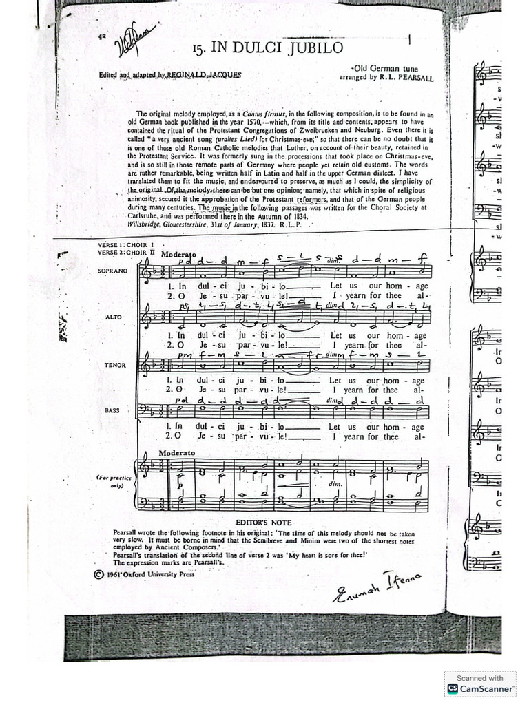 In Dulci Jubilo | PDF