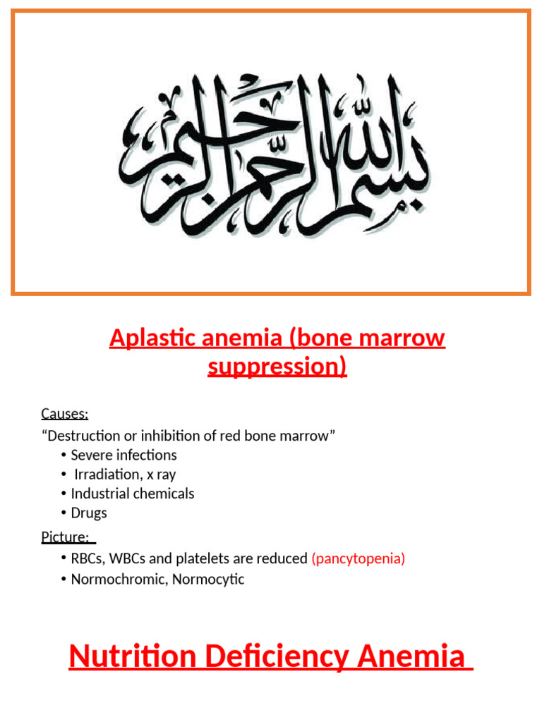 2025 ANEMIA Lecture 2 - Copy | PDF | Anemia | Vitamin B12