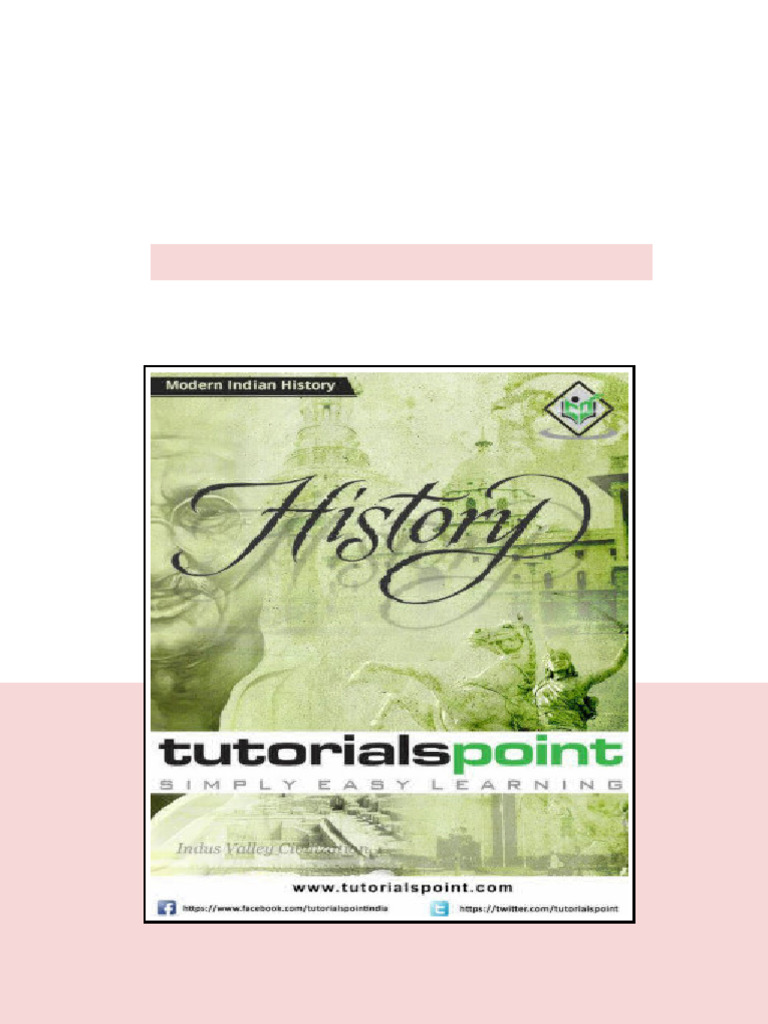 Modern Indian History Tutorials Point available instanly | PDF
