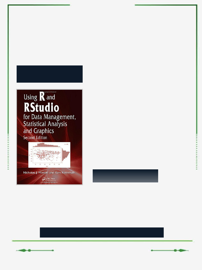 Using R and RStudio for Data Management Statistical Analysis and ...