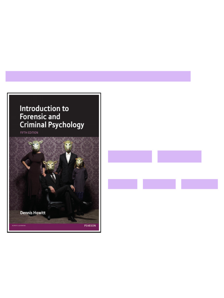 Introduction to Forensic and Criminal Psychology Full Access | PDF