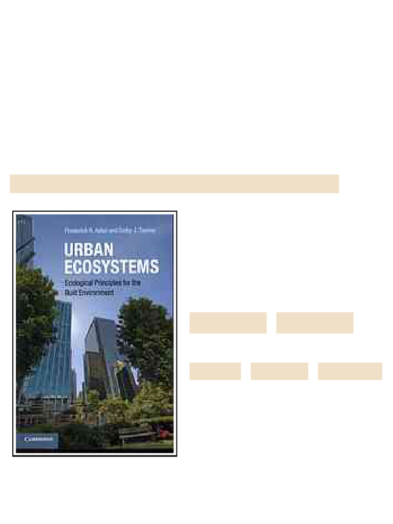 (Ebook) Urban ecosystems : ecological principles for the built ...