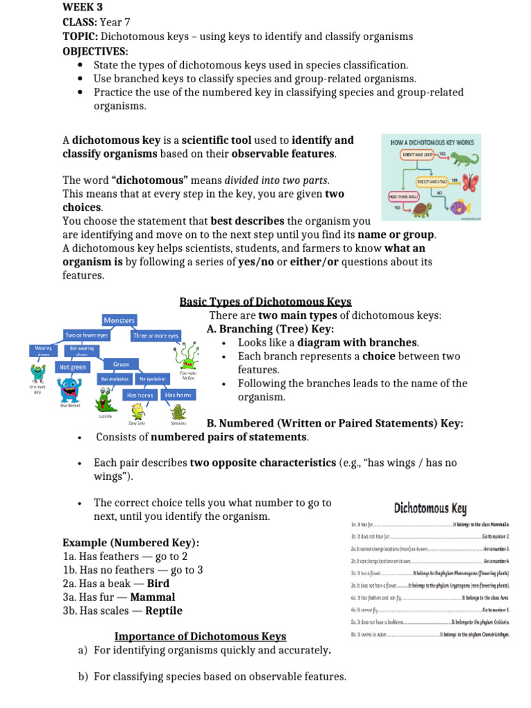 Understanding Dichotomous Keys in Biology | PDF | Species | Butterfly