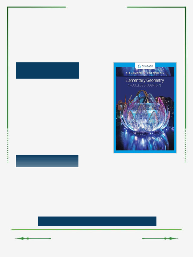 Elementary Geometry for College Students 7th Edition Daniel C. Alexander - eBook PDF eBook raw ...