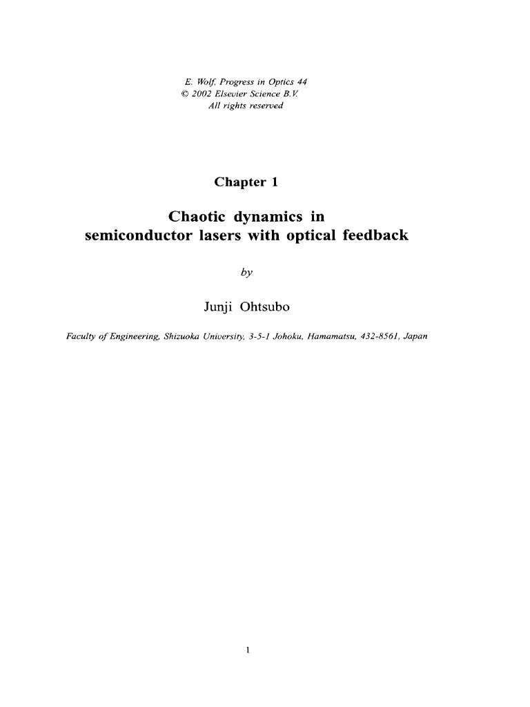 chaotic dynamic OFB | PDF | Laser | Chaos Theory