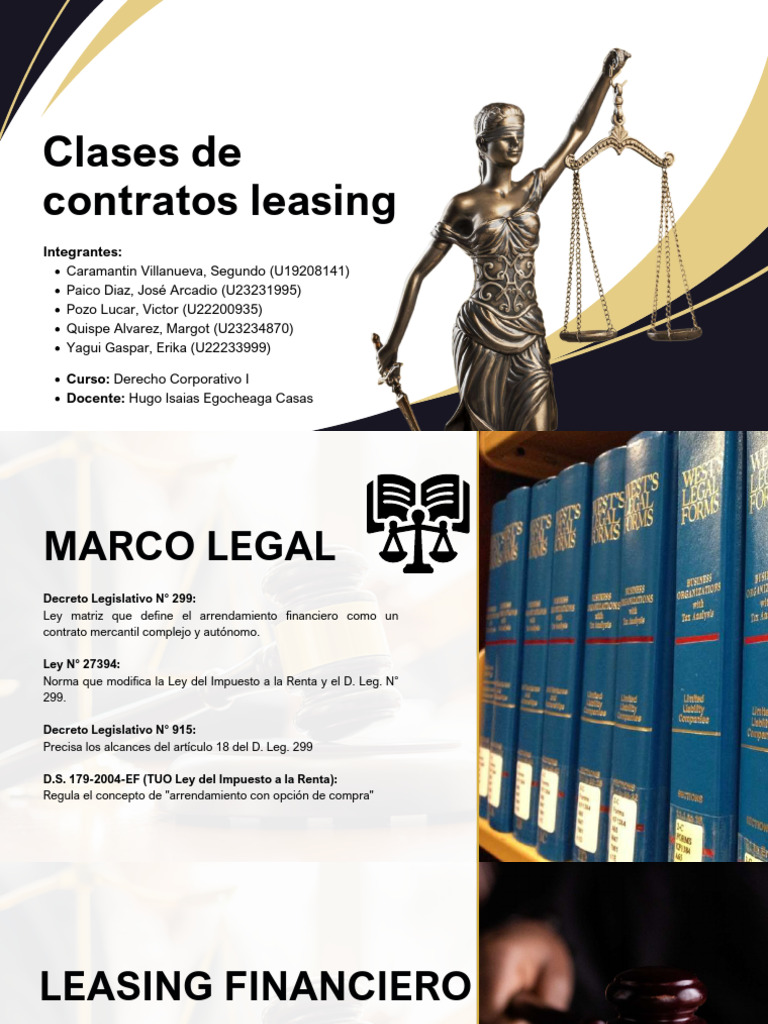 Tipos de Contratos de Leasing en Derecho | PDF | Economias | Business