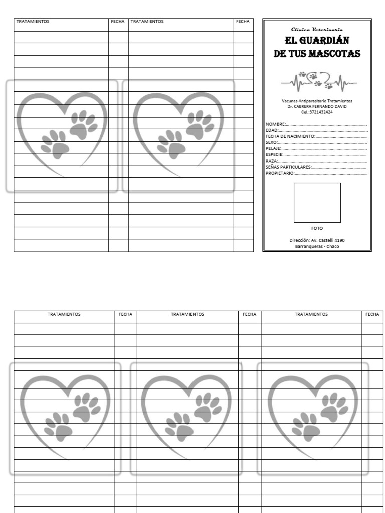 Libreta Mascotas | PDF