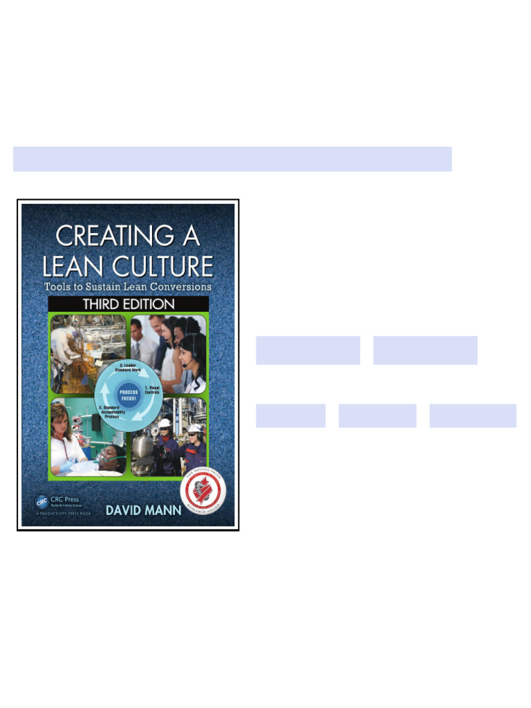 Creating a Lean Culture Mann David available instanly | PDF | Textbook