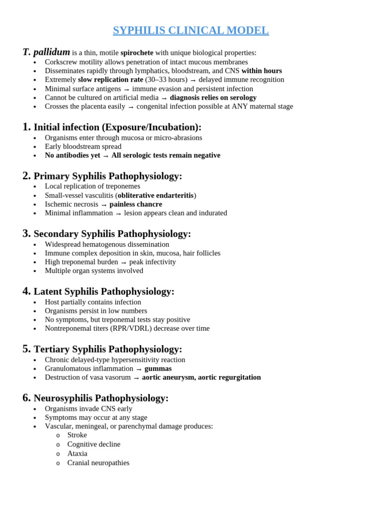Syphilis | PDF | Clinical Medicine | Immunology