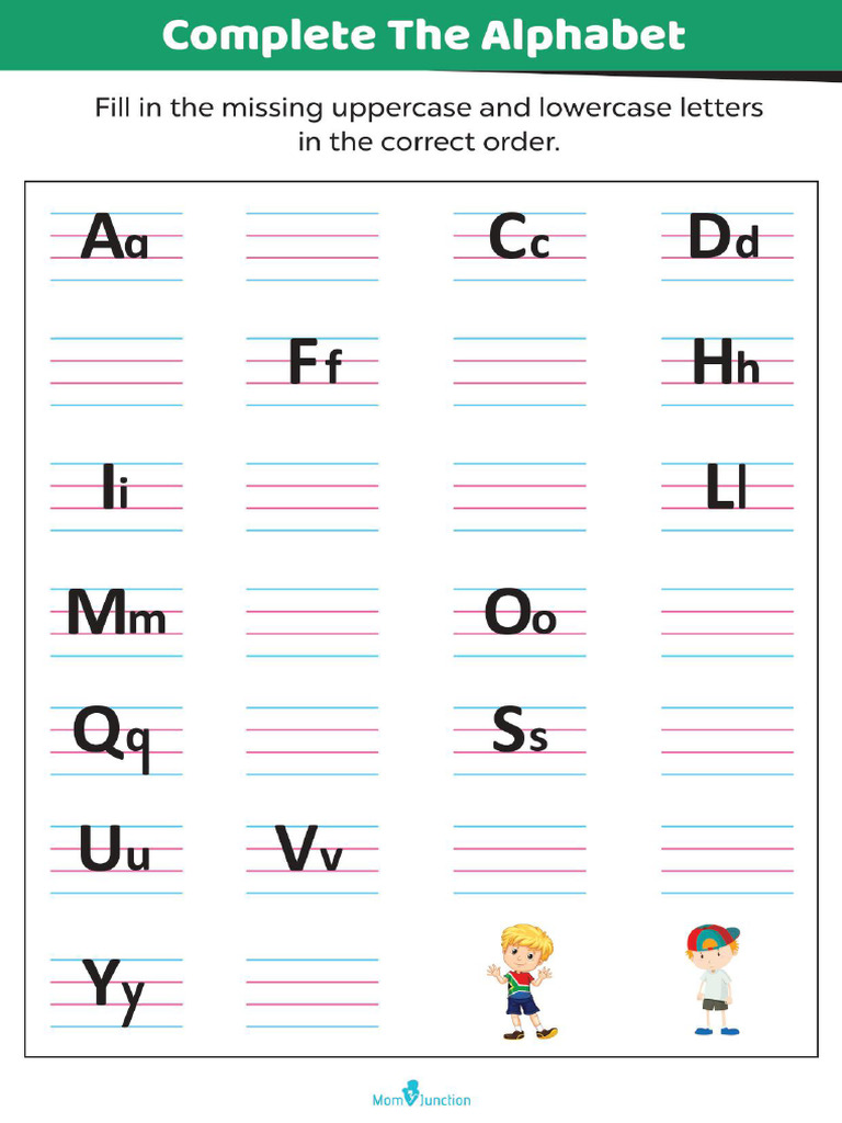 Worksheet Missing Uppercase-Lowercase | PDF