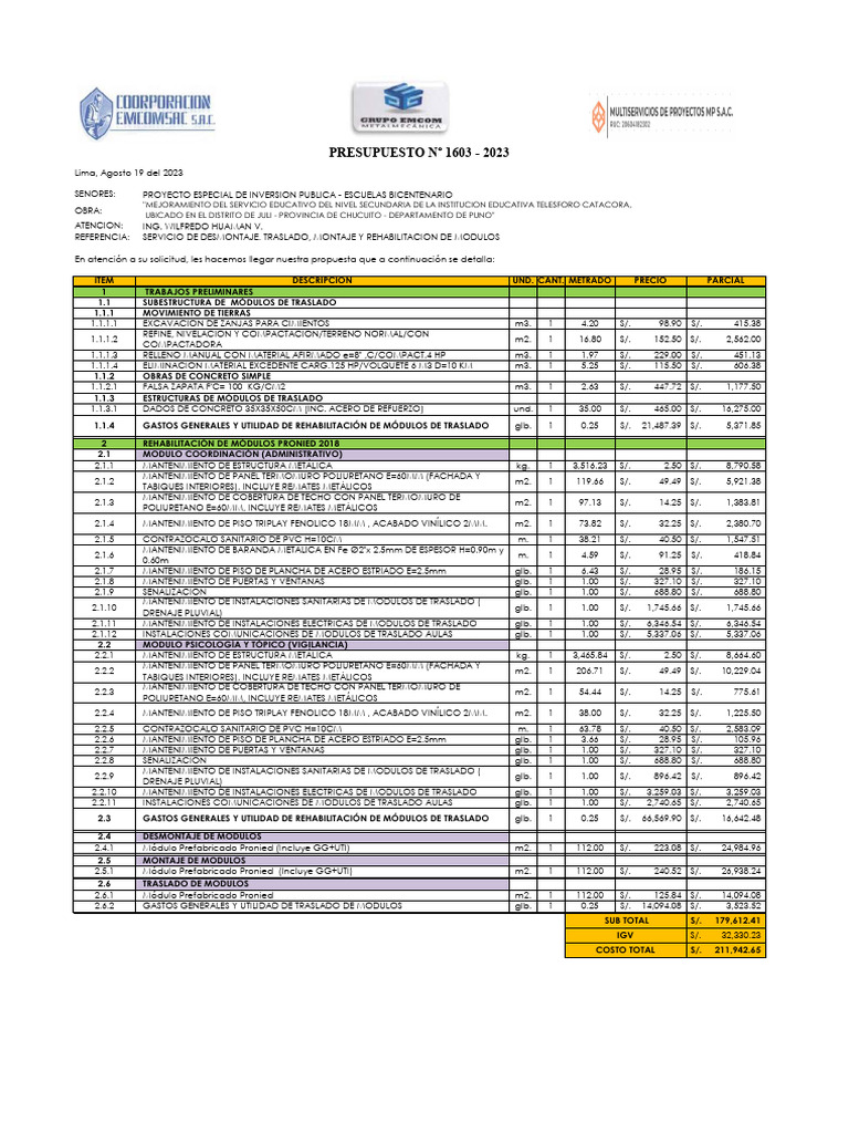 148 Colegio Telesforo Rev.02 | PDF