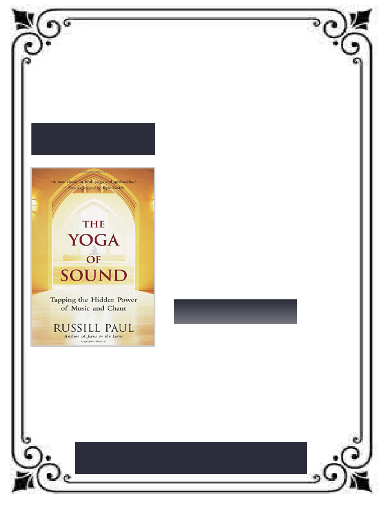The Yoga of Sound Tapping the Hidden Power of Music and Chant 2nd ...