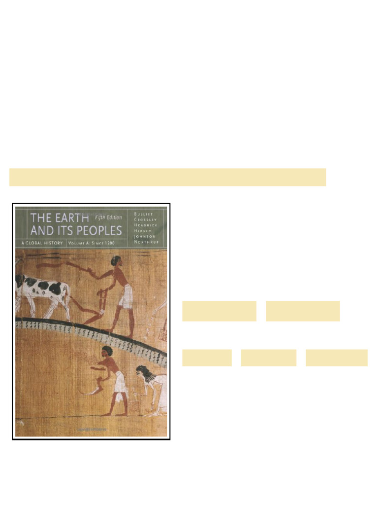 (Ebook) The Earth and Its Peoples: A Global History, Vol. A (5th Ed ...