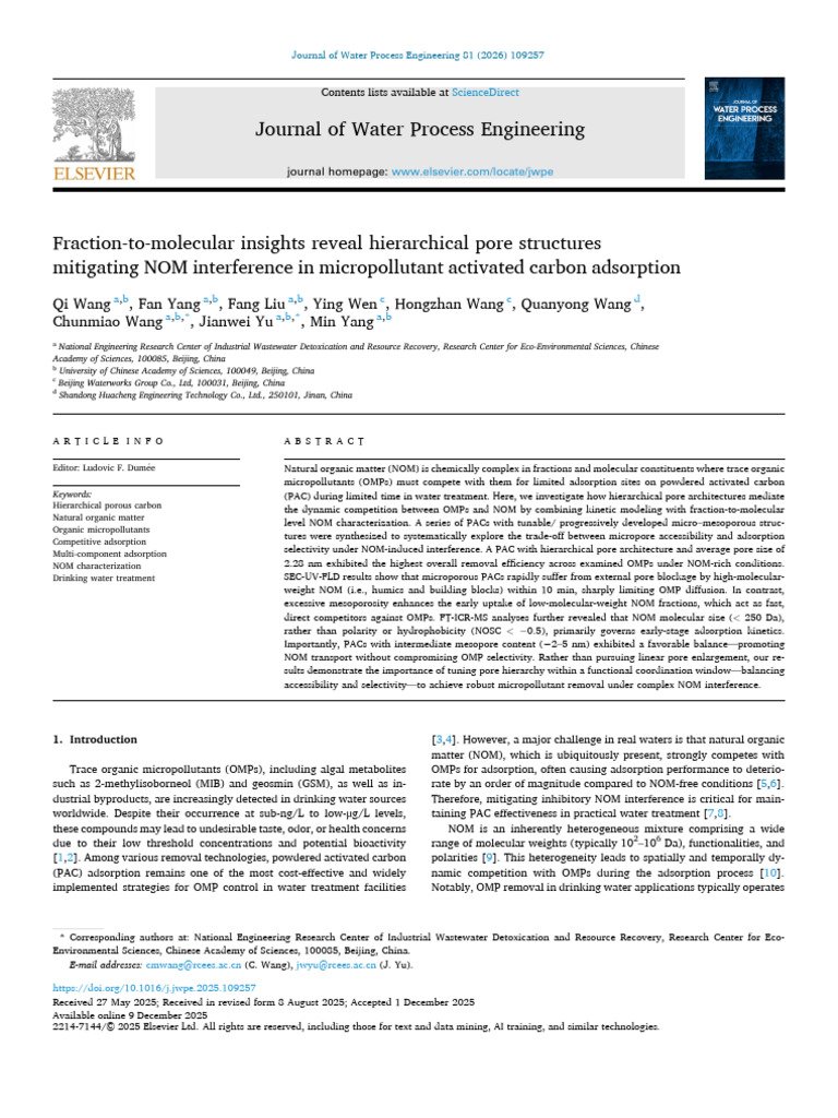Hierarchical Pore Structures in PAC Adsorption | PDF | Adsorption ...