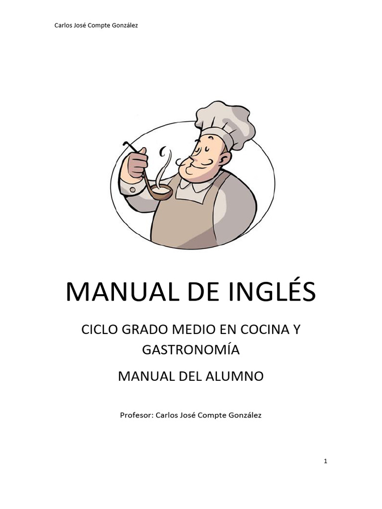 Manual Del Alumno Gm Cyg 2023-24 | PDF | Kitchen | Chef