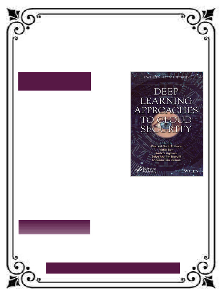 Deep Learning Approaches to Cloud Security Deep Learning Approaches for Cloud Security 1st ...