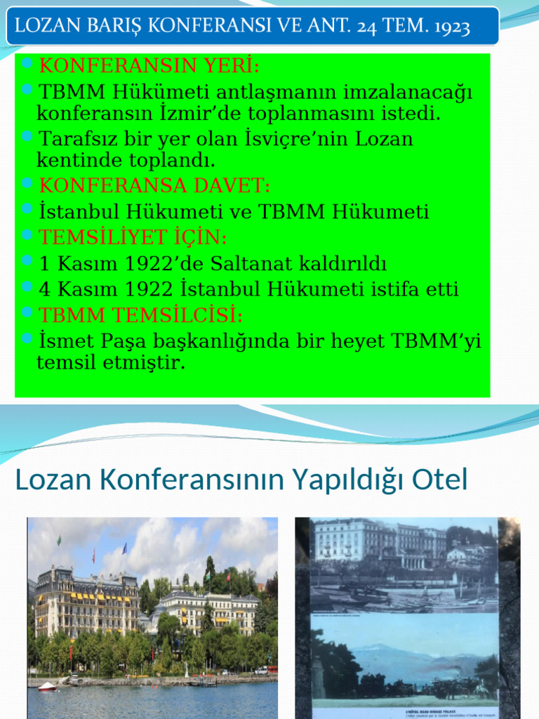 10.konu. Lozan Antlaşmasina | PDF