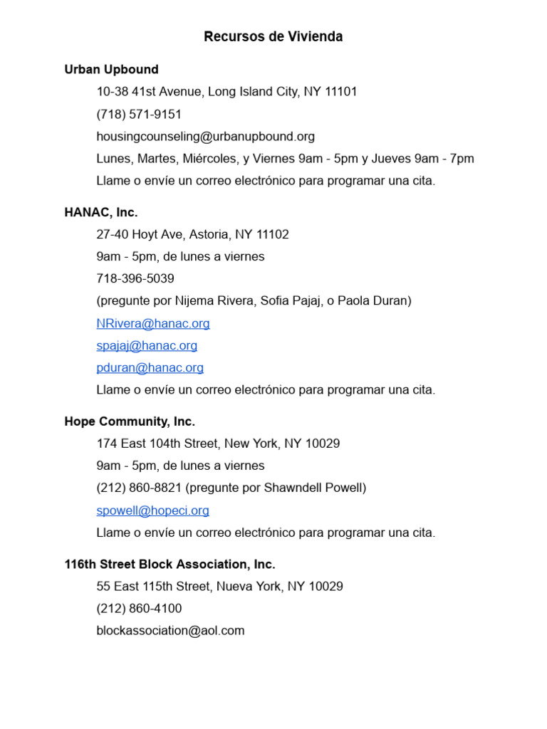 SPAN Housing Queens | PDF
