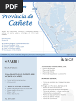 Mapa y distritos de la provincia de Cañete | PDF