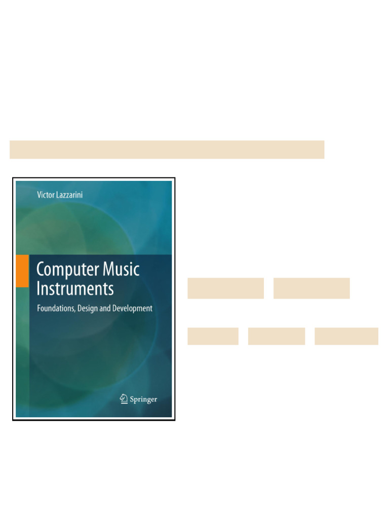 Computer Music Instruments Foundations Design and Development ...