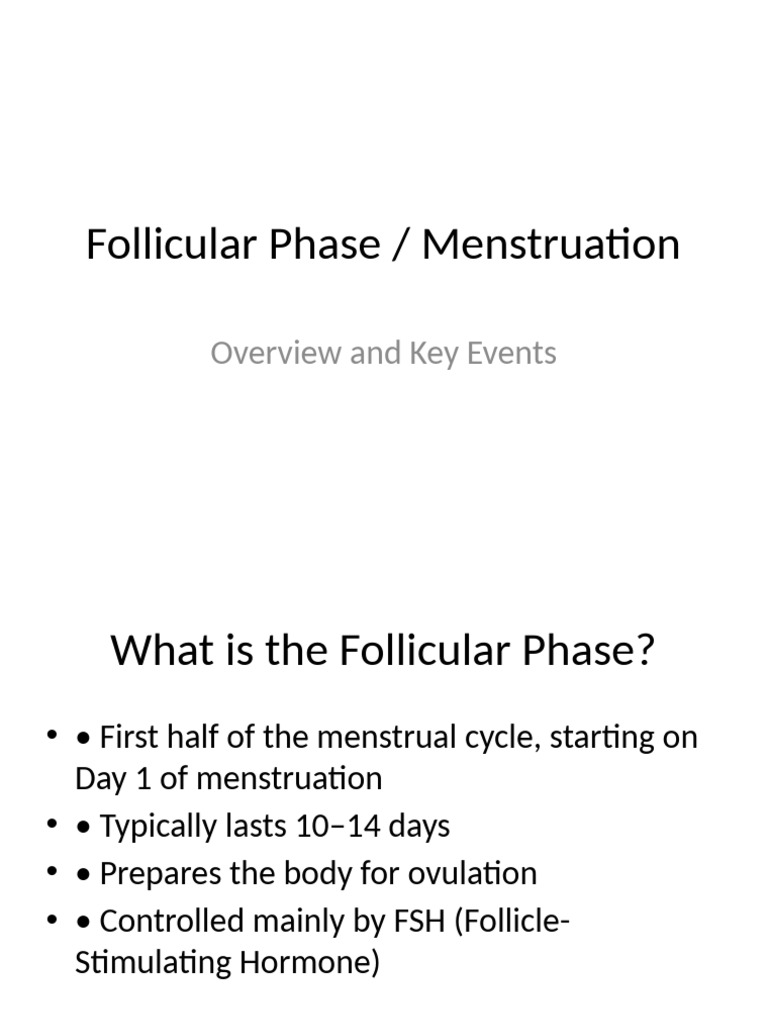 Understanding the Follicular Phase | PDF
