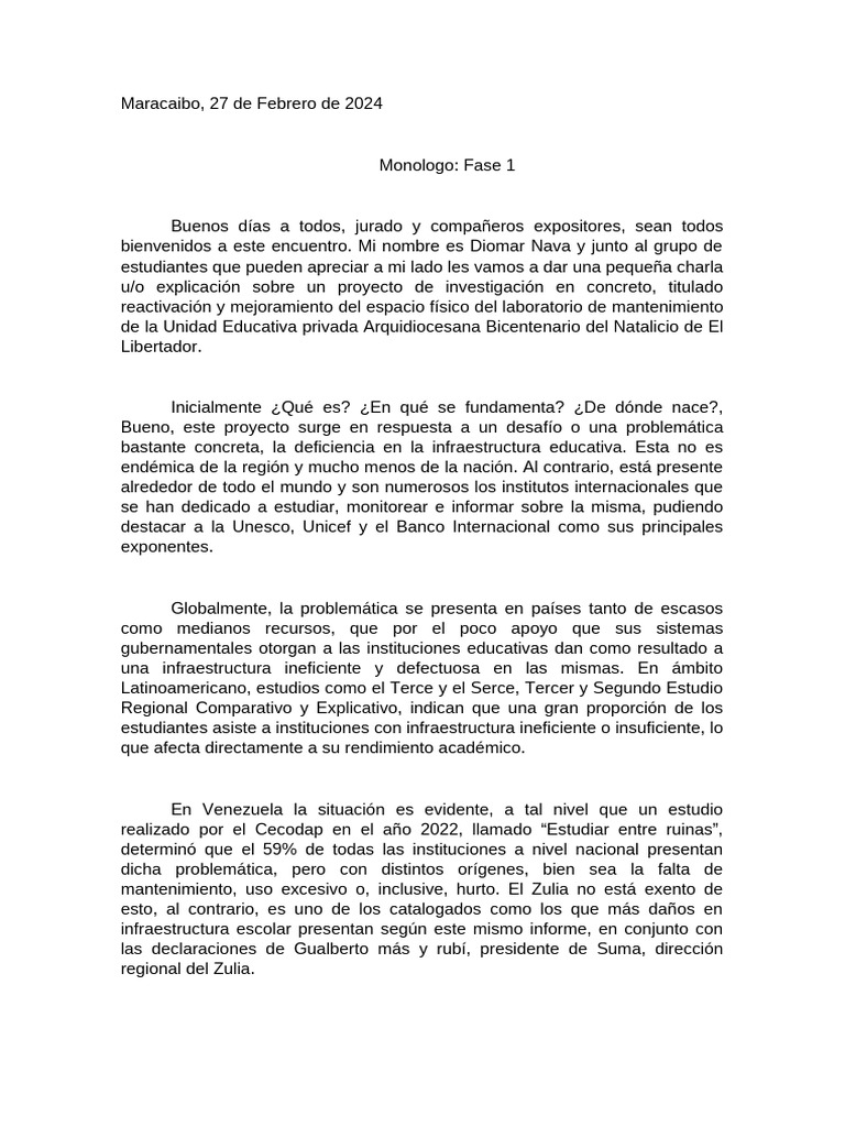 Monolog o | PDF | Laboratorios