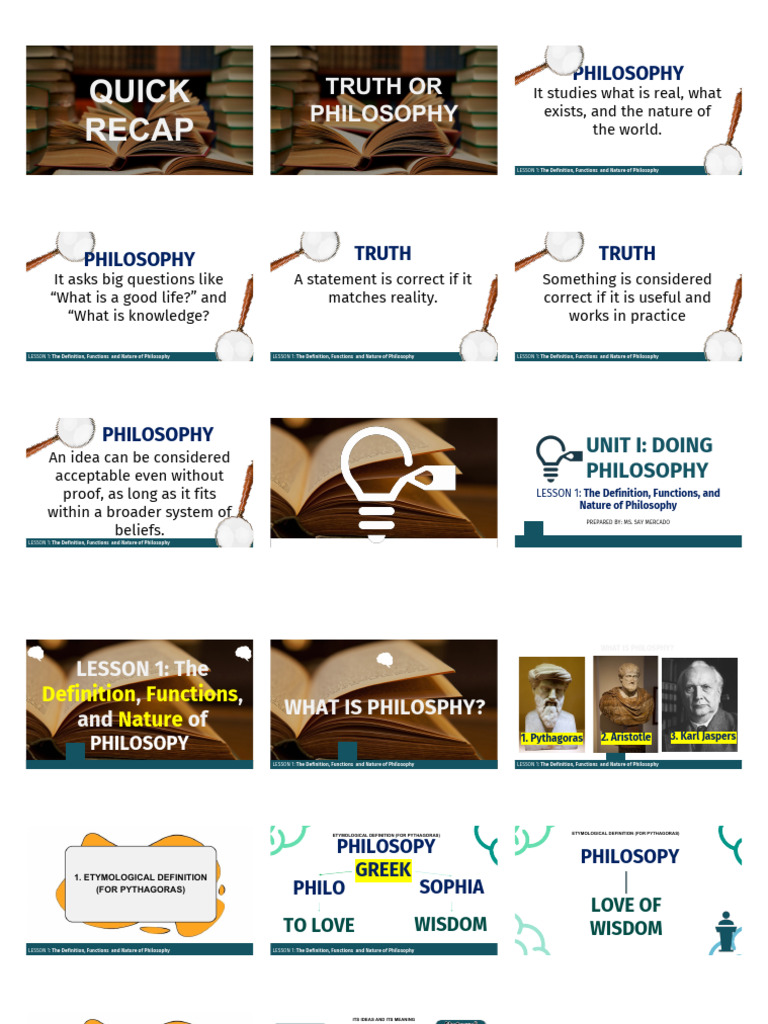 UNIT I- Lesson 1 - PPT Handout | PDF | Rationalism | Reason