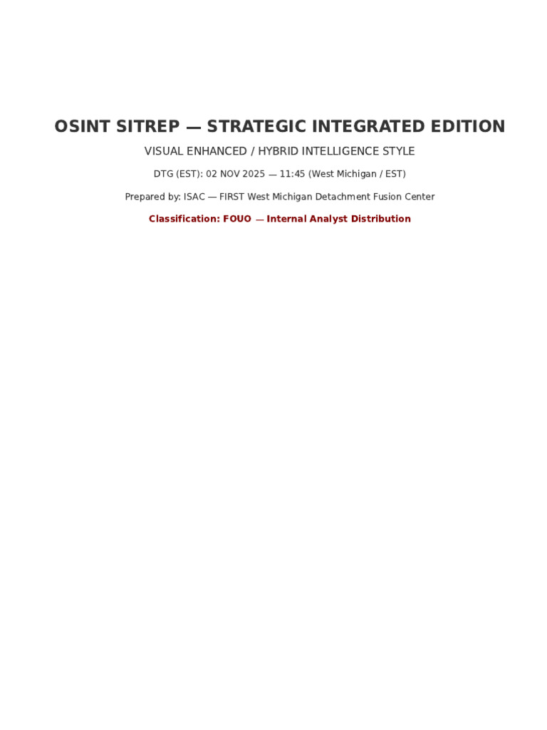 OSINT_SITREP_FOUO_2025-11-02 | PDF