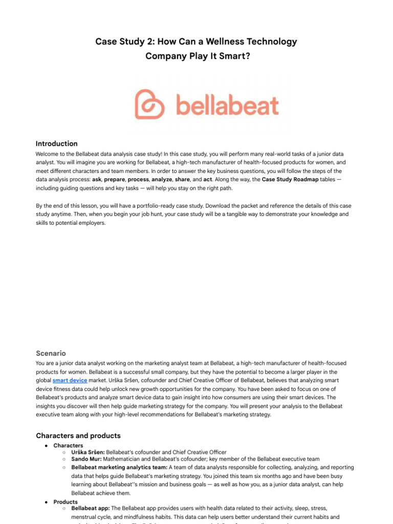 Case Study 2_ How-can-a-wellness-technology-company-play-it-smart | PDF | Advertising | Data