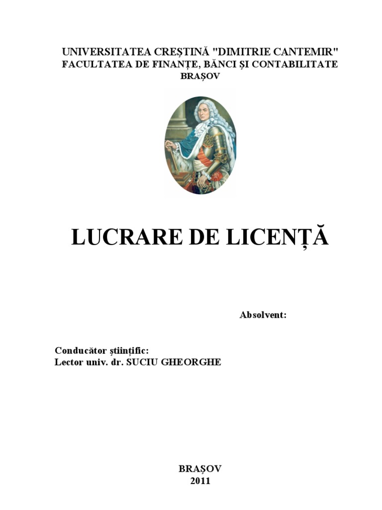 Model Licenta 2012 | PDF