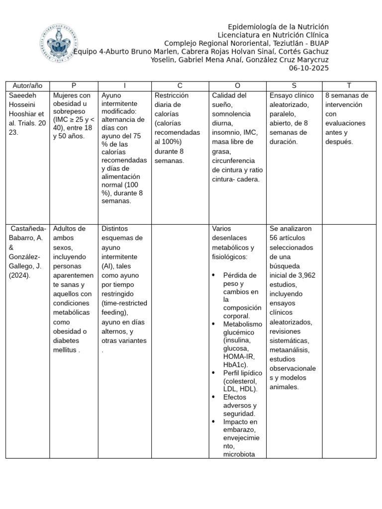 PICOST Parte 2 | PDF | Obesidad | Forma del cuerpo
