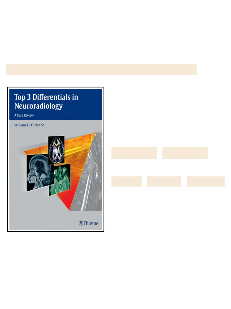 Top 3 Differentials in Neuroradiology online pdf | PDF