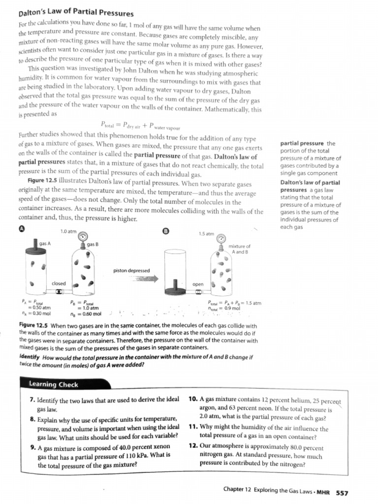 Dalton-S Law of Partial Pressures2026!01!06 10-03 | PDF