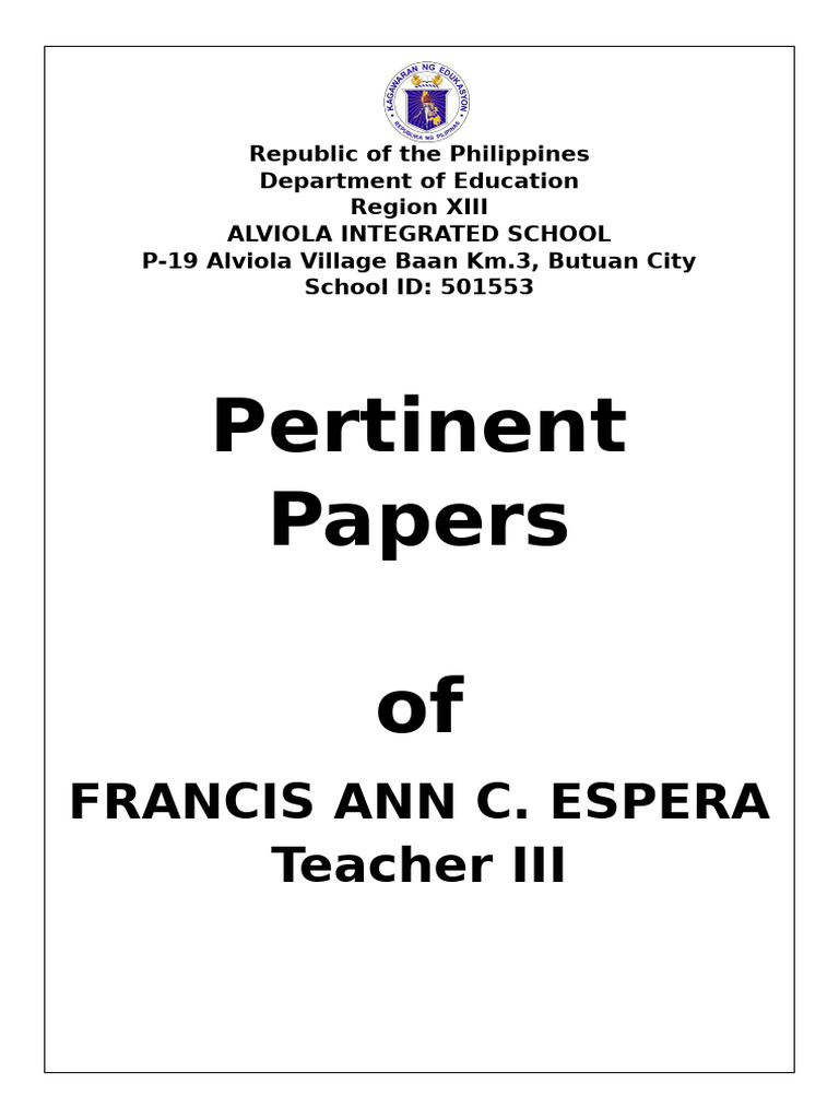 Alviola Integrated School Documents | PDF