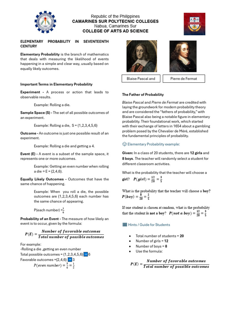 Understanding Elementary Probability | PDF | Probability Theory ...
