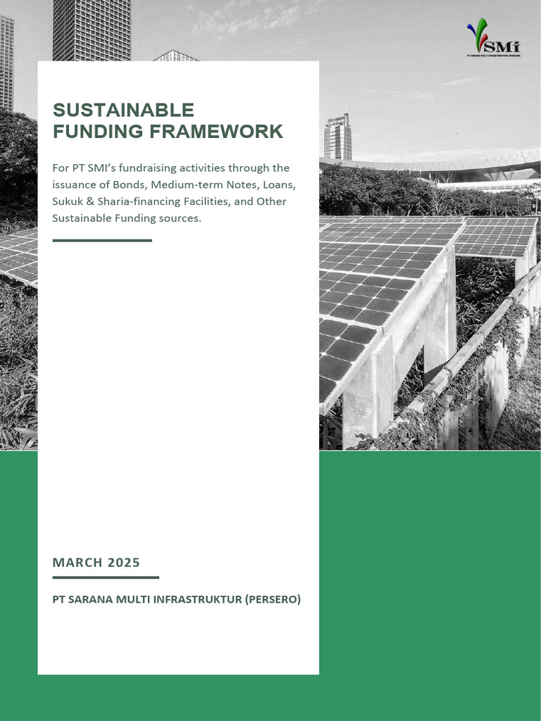 PT SMI Sustainable Funding Framework | PDF | Climate Change Mitigation ...