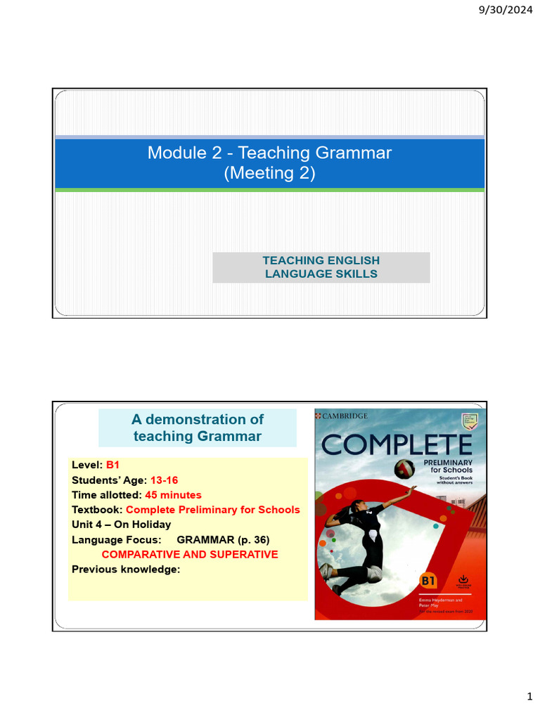 M2 Teaching GrammaR | PDF | Linguistic Typology | Linguistic Morphology