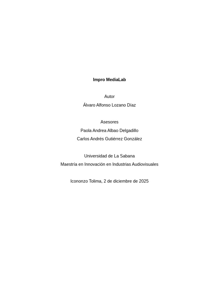 Impro MediaLab | PDF | Teatro de improvisación