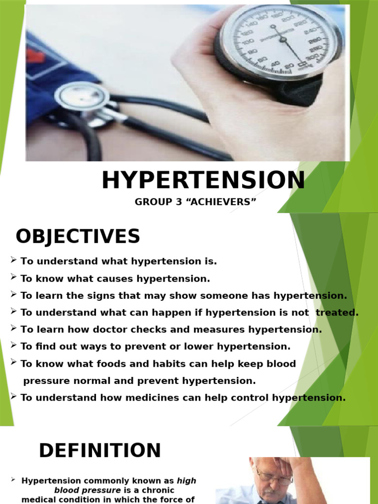 HYPERTENSION | PDF | Hypertension | Blood Pressure