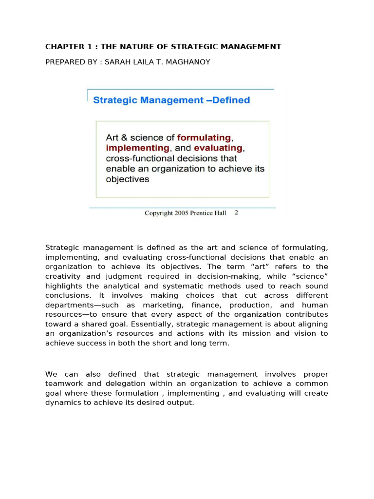 Narrative Report - Chap 1 | PDF | Strategic Management | Goal