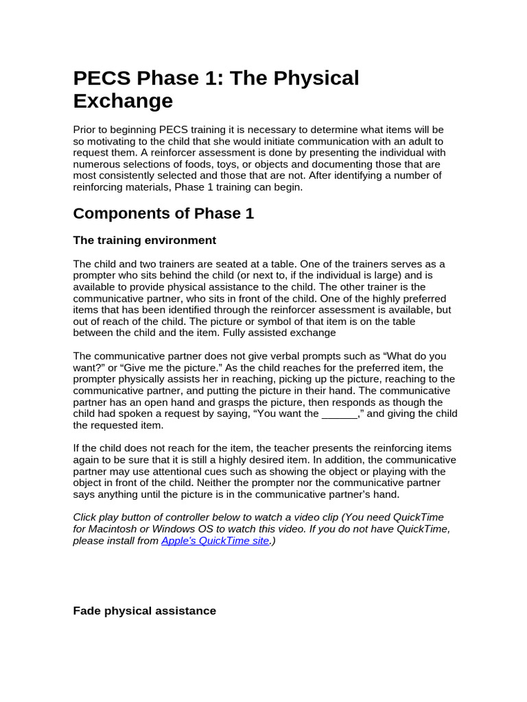 Pecs Phase 1 | PDF | Human Communication | Cognition