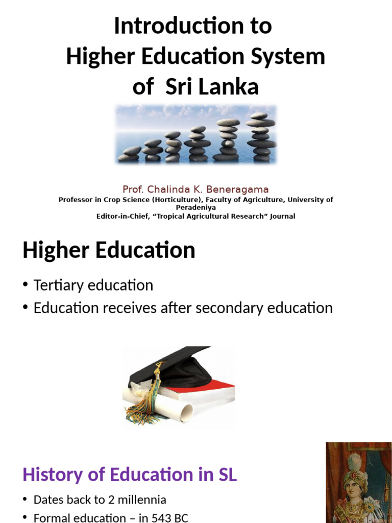 Introduction to HE system | PDF | Sri Lanka | Educational Stages