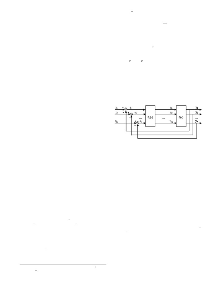 Artigo Decentralized Control System Design for MIMO Process Novel ...