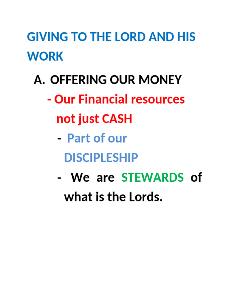 Financial Stewardship and Giving Guide | PDF
