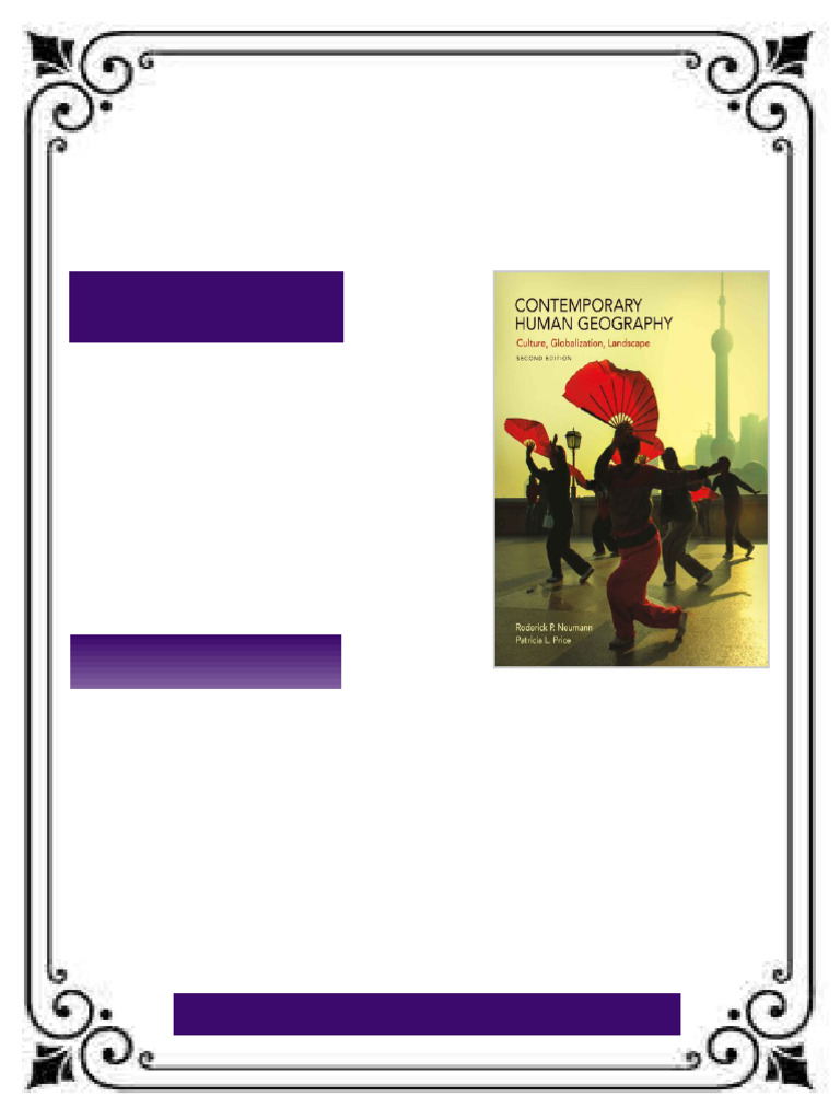 Contemporary Human Geography 2nd Edition Roderick P. Neumann eBook full ...
