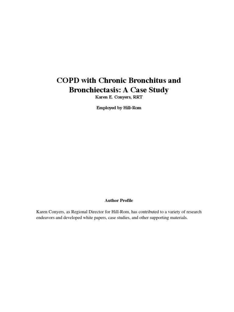 COPD Case Study Research | Chronic Obstructive Pulmonary Disease ...