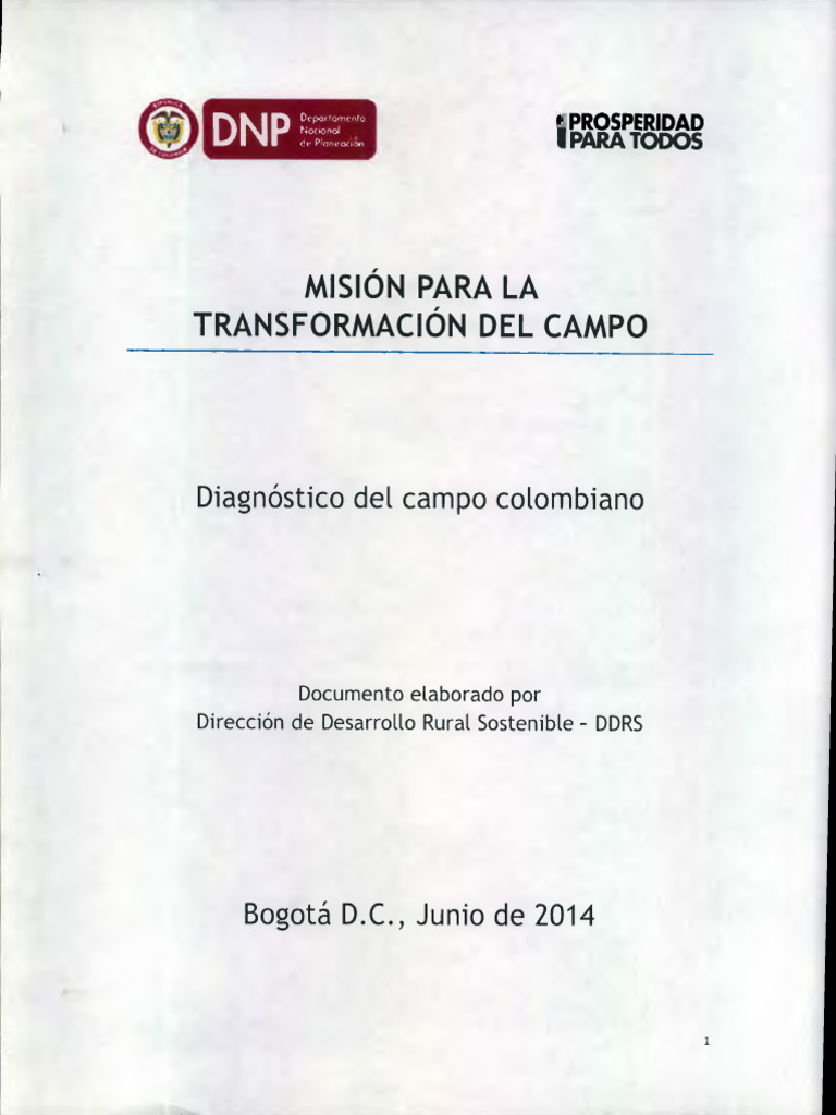 Diagnostico de La Misión Rural(1) | PDF | Pobreza | Pobreza e indigencia