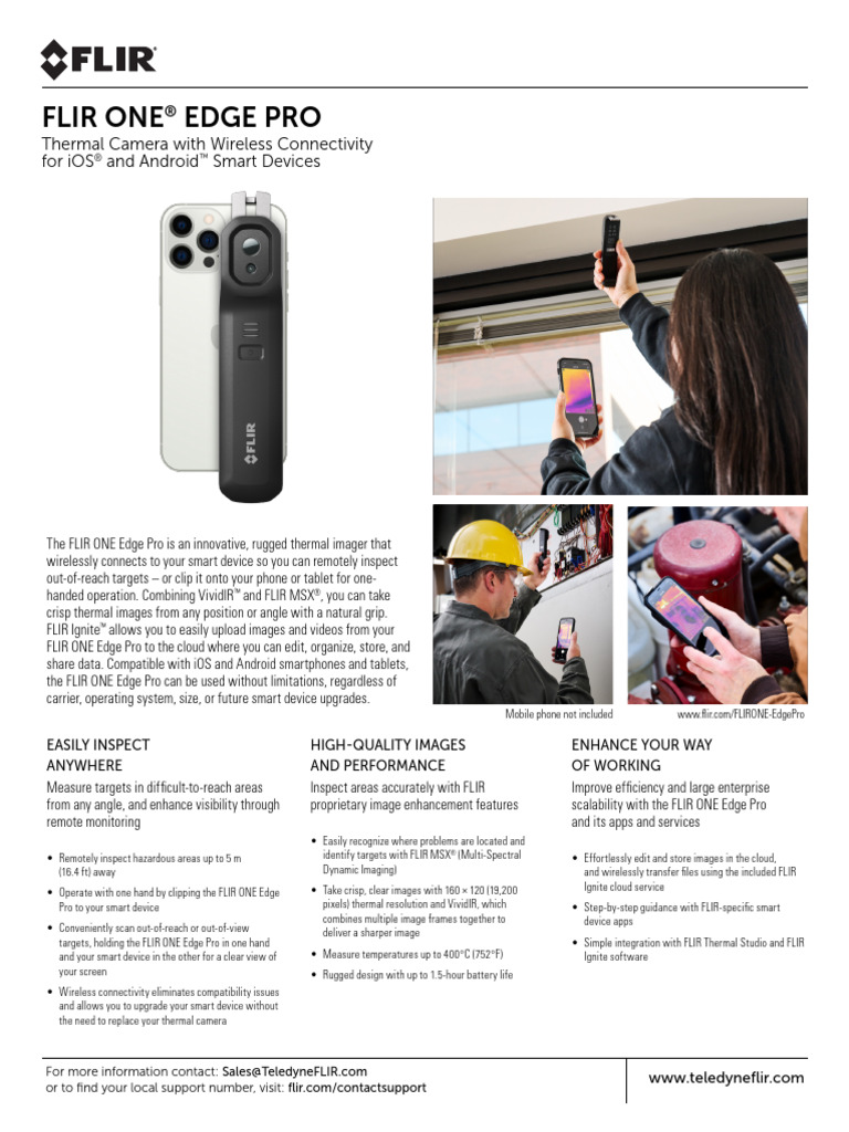 User Manual Flir One Edge | PDF | Smartphone | Thermography